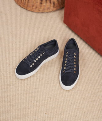 Sneakers Haut de gamme pour Homme : L'Homme Cohérent En Cuir Et Daim ...