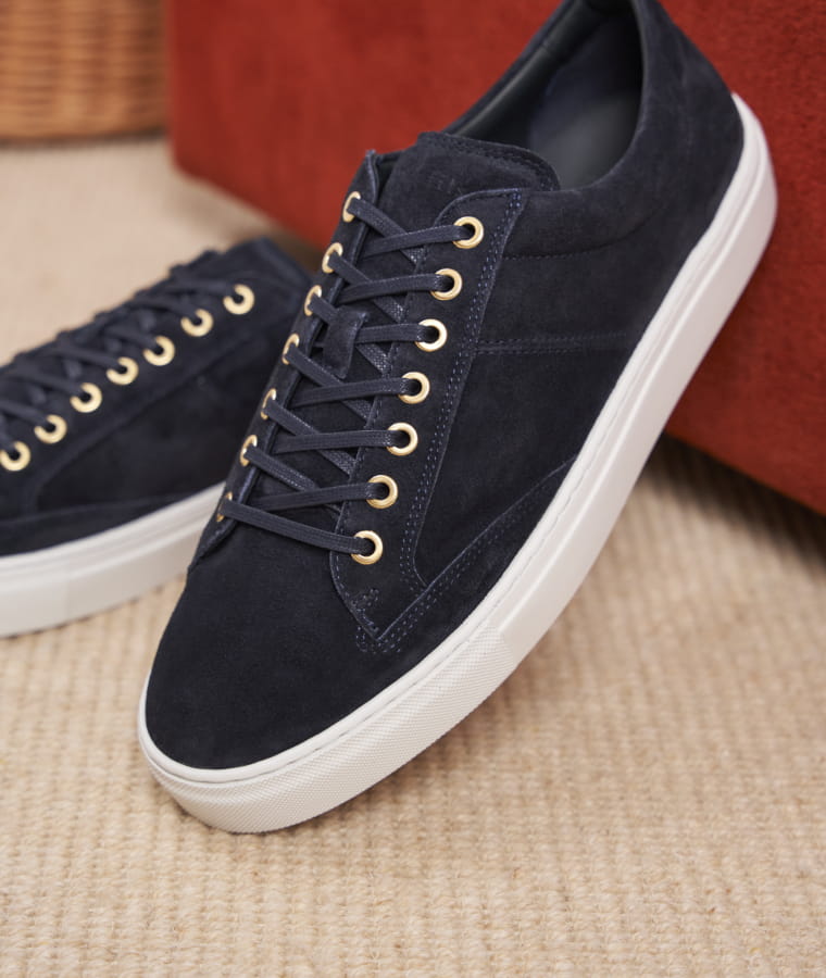 Sneakers Haut de gamme pour Homme : L'Homme Cohérent En Cuir Et Daim ...