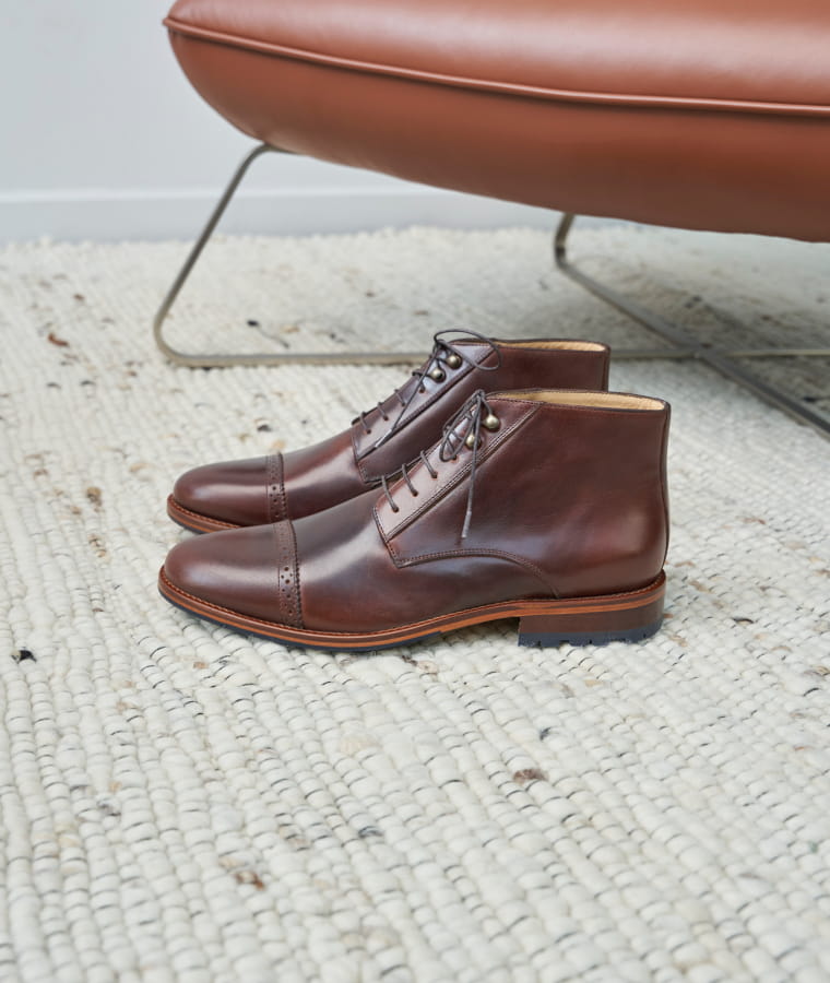 Desert boots pour Homme : Bottines de luxe en Cuir ou Daim - Paire & Fils