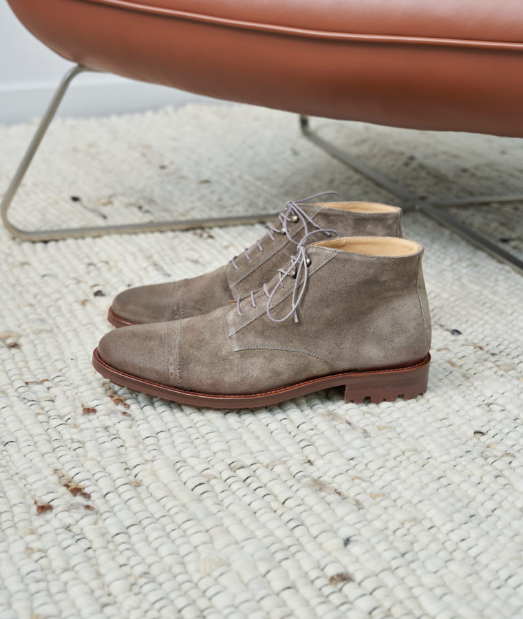 Desert boots pour Homme : Bottines de luxe en Cuir ou Daim - Paire & Fils