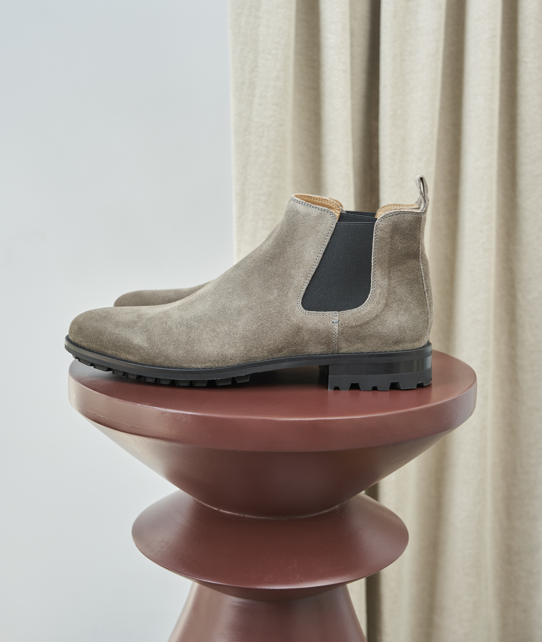 Chelsea pour Homme: L'Homme Pressé Commando en Cuir ou Daim