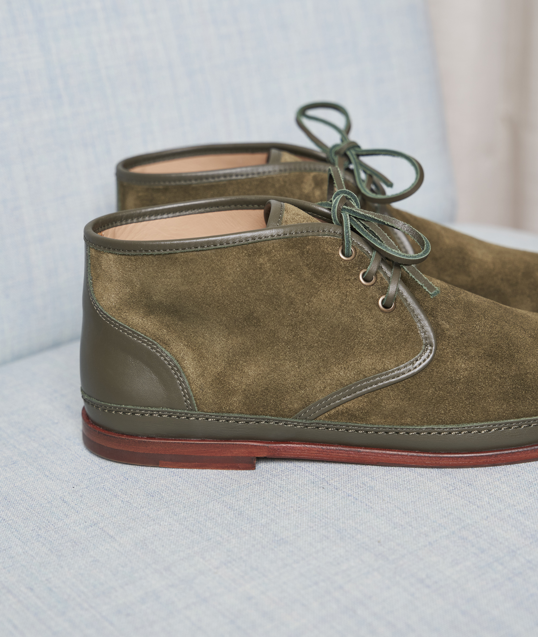 Desert boots pour Homme : Bottines de luxe en Cuir ou Daim - Paire & Fils