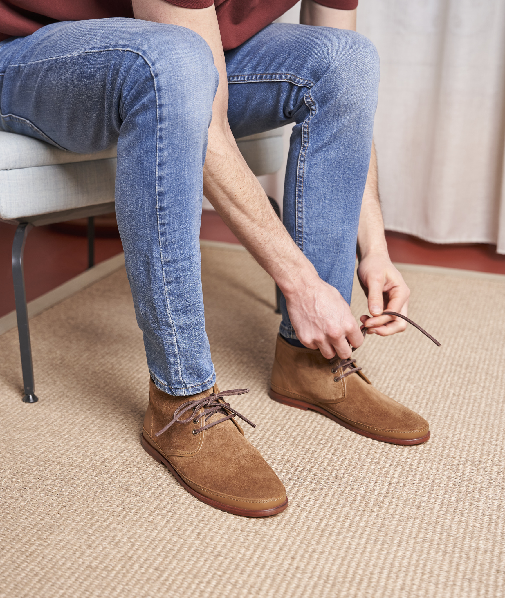Desert boots pour Homme : Bottines de luxe en Cuir ou Daim - Paire & Fils